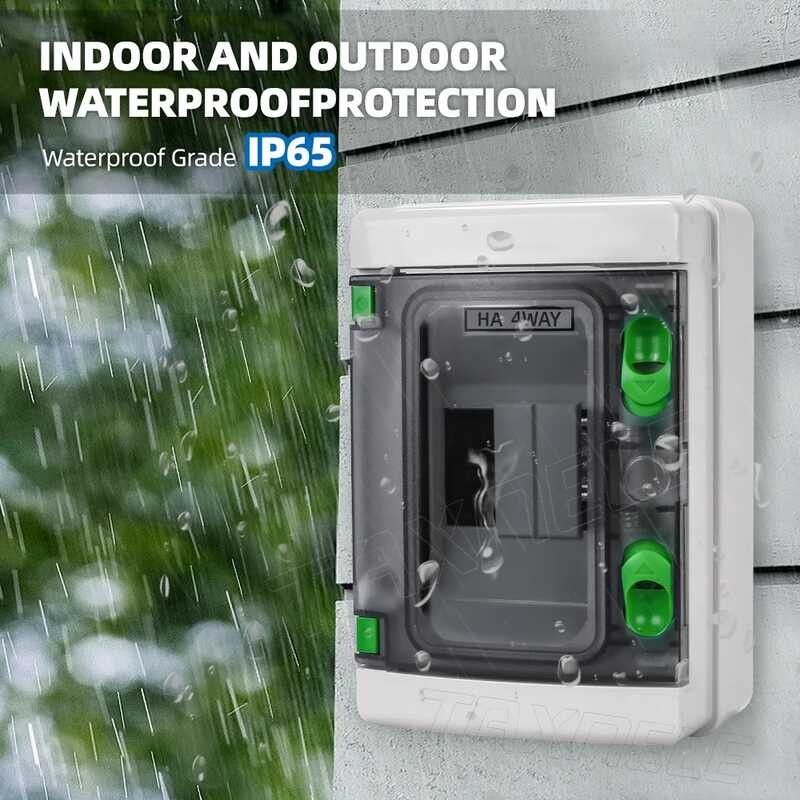 IP65 HA Outdoor Waterproof Electrical Distribution Box 4 8 12 18 24 ...