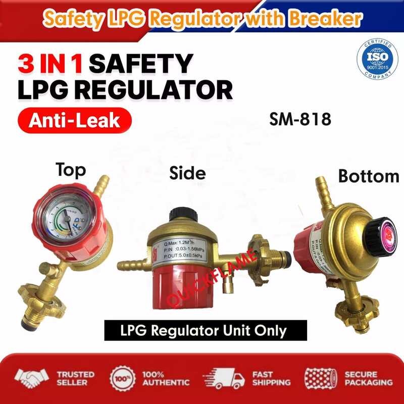 LY Low Pressure Regulator Model SM 818 With Gas Auto Safety Controller ...