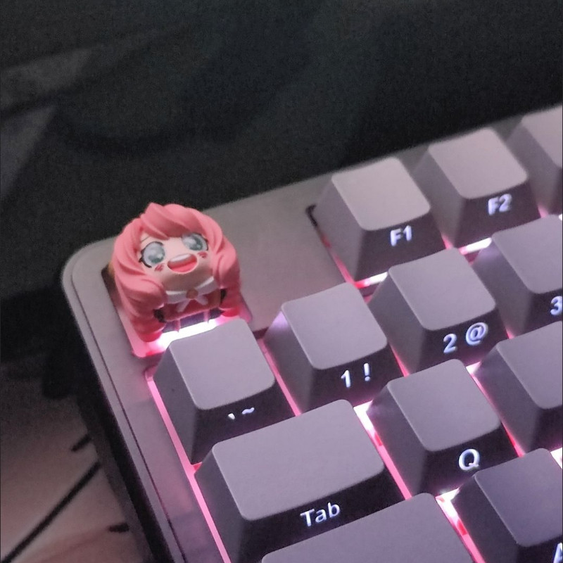 Anya Keycap 3D Creative Cute Cartoon MX Switch Mechanical Keyboard ...
