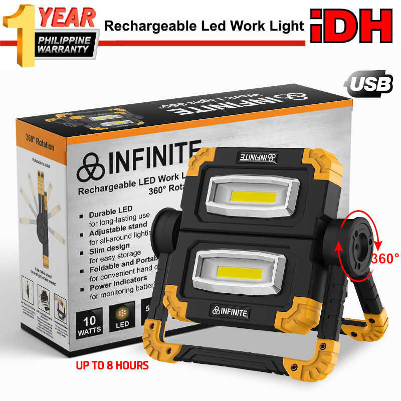 LY IDH Rechargeable Emergency LED Work Light 360° Square / 180° Round ...