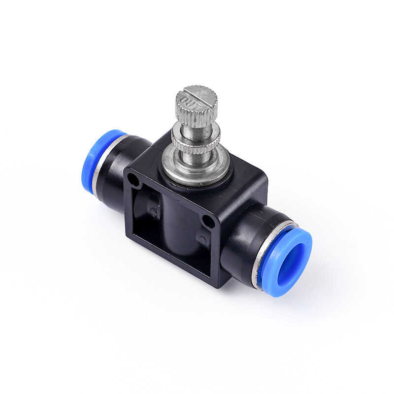 Pneumatic Air Pipe Joint Pipeline Lsa4 Speed Control Throttle Valve Pa6 Speed Limit 8 Flow ...