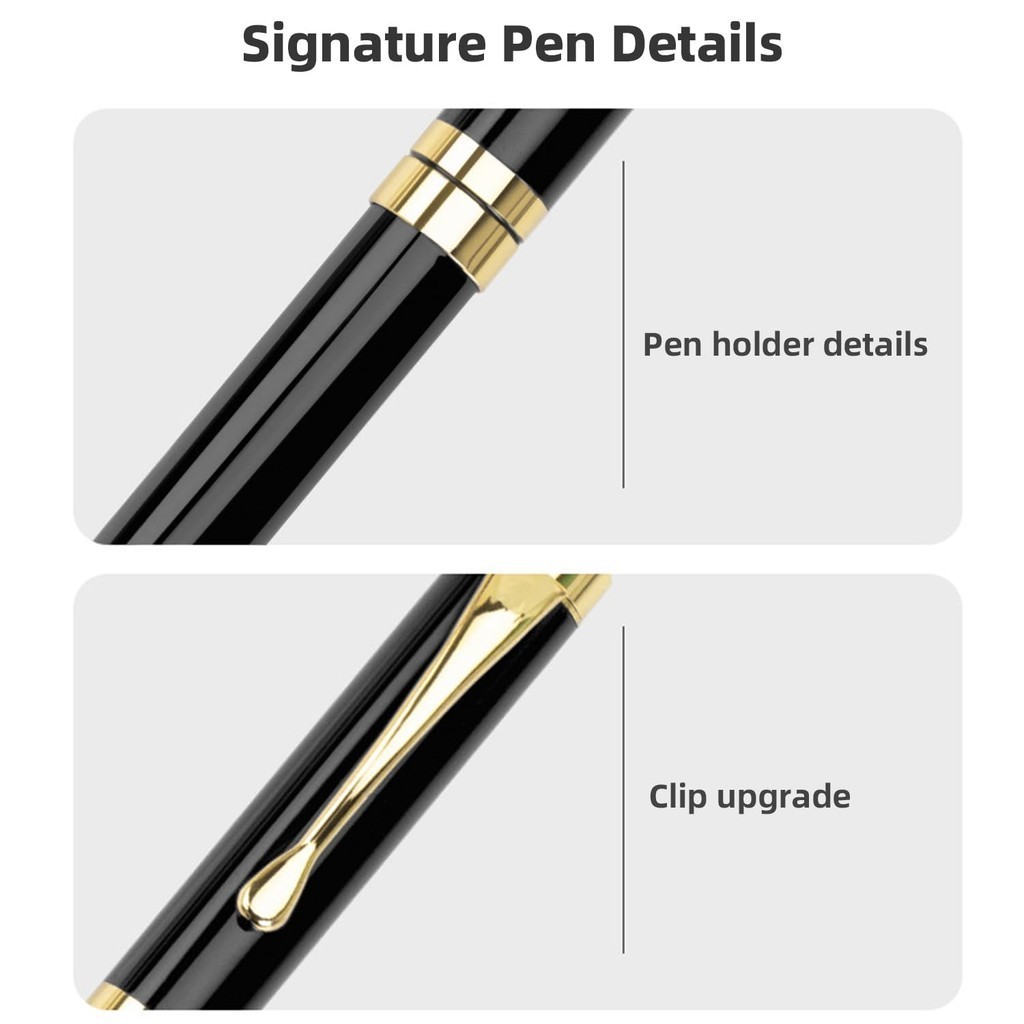 Elegant Fountain Pen Set – Ballpoint and Signature Signing Pen with ...