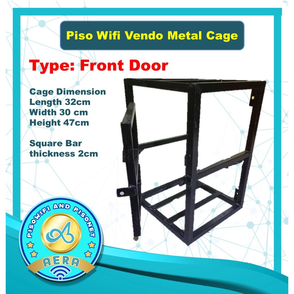 ☃ ♞,♘Piso Wifi Vendo Metal Cage Front/Back Door | Shopee Philippines