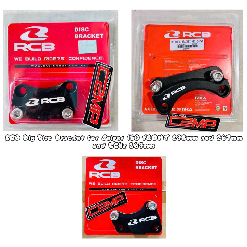 RCB Big Disc Bracket for Sniper 150 FRONT 298mm and 267mm and LC4s ...