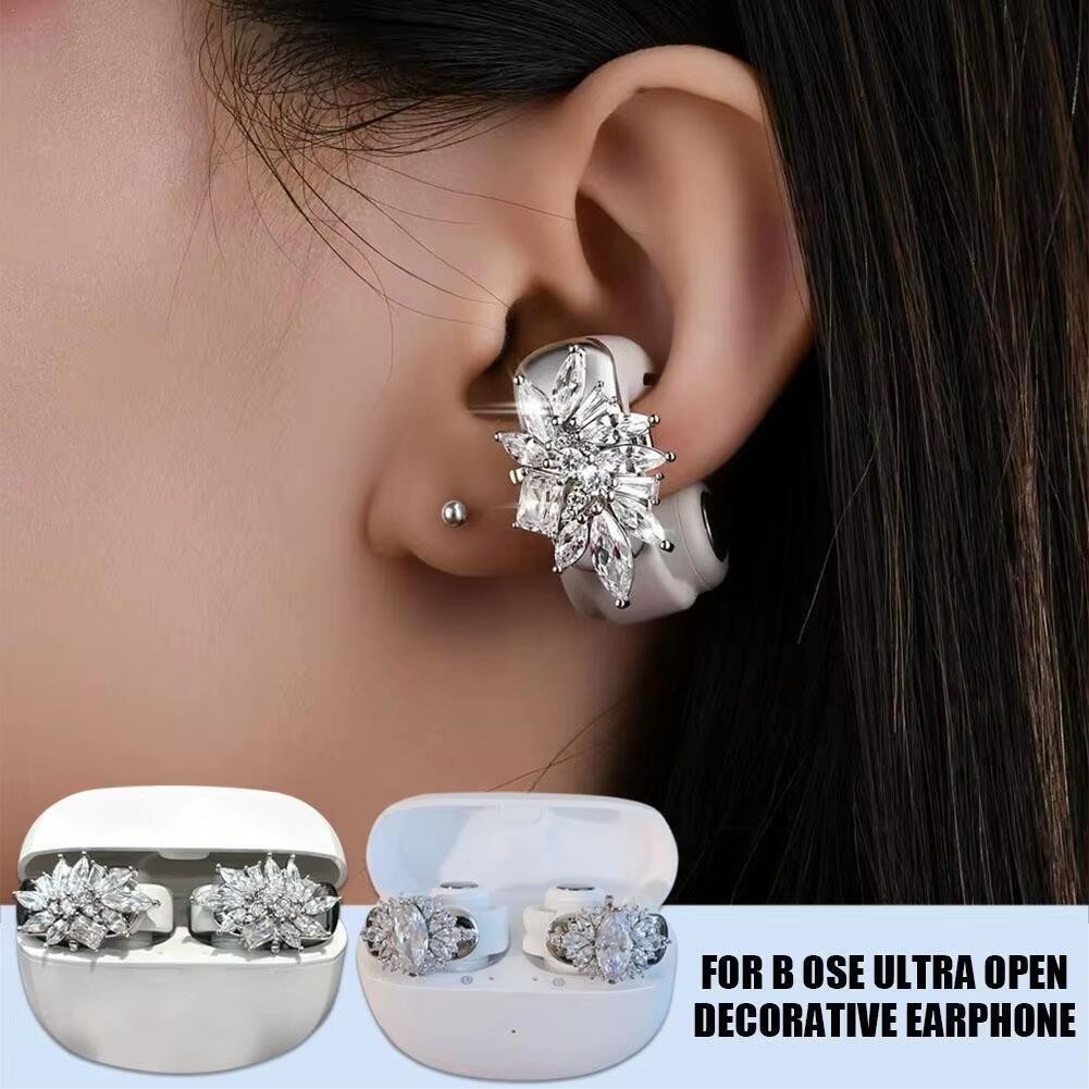 1 Pair Zircon Earphone Clip Accessories Charms Exquisite Design 3D ...