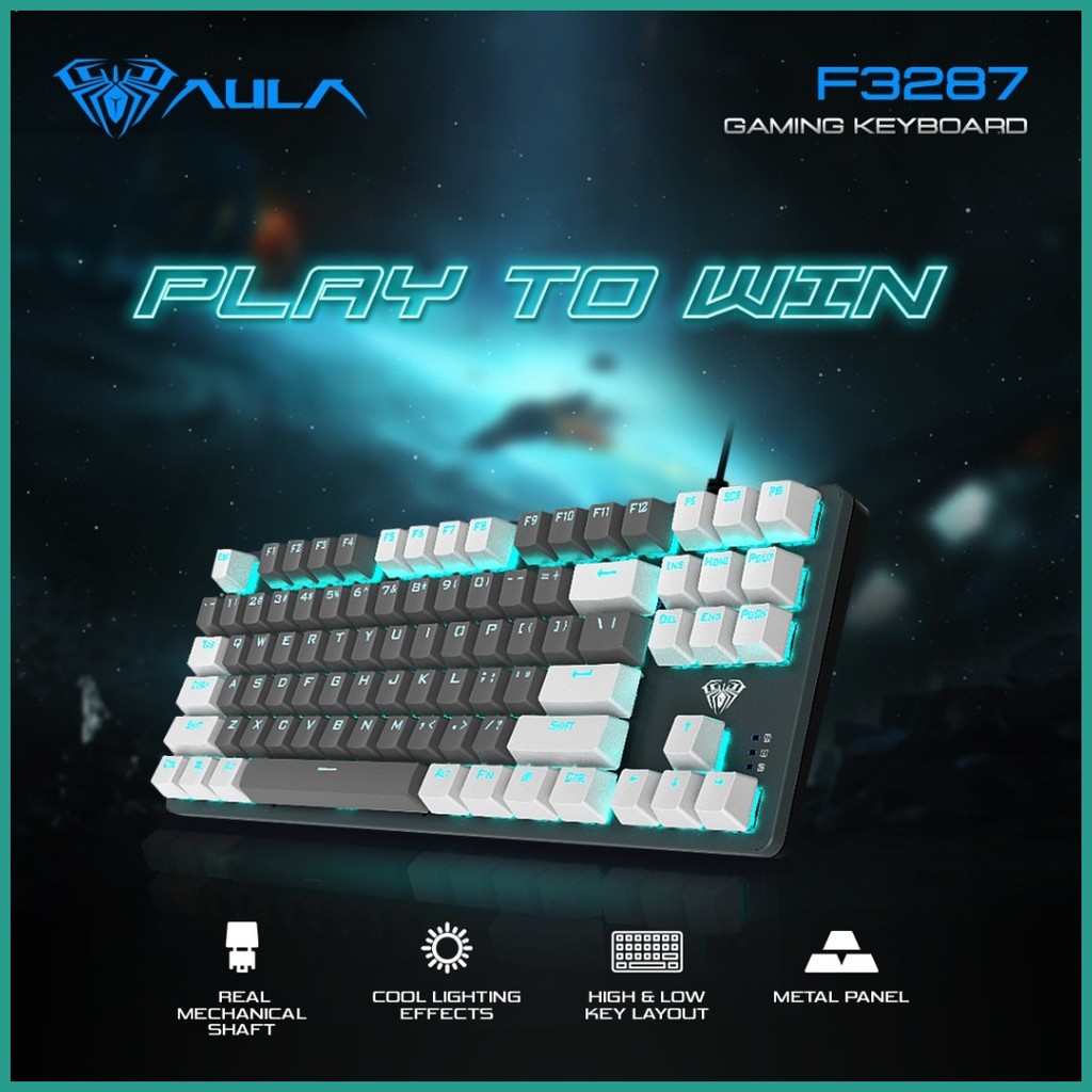 ☁ Aula F3287 Wired Mechanical Gaming Keyboard | Shopee Philippines