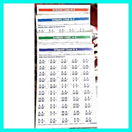 Window Card set sold per 5 sets ( A1, S1, M1, D1) (A2,S2,M2,D2)(A3,S3 ...