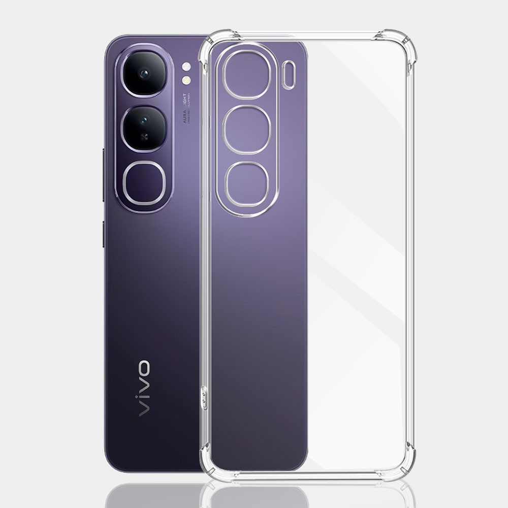 For Vivo Y19S Case Clear Shockproof Airbag TPU Silicone Soft Phone Case ...