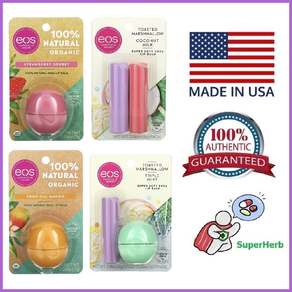 § ⊙ EOS, Lip Balms, 0.25 oz (7 g) | Shopee Philippines