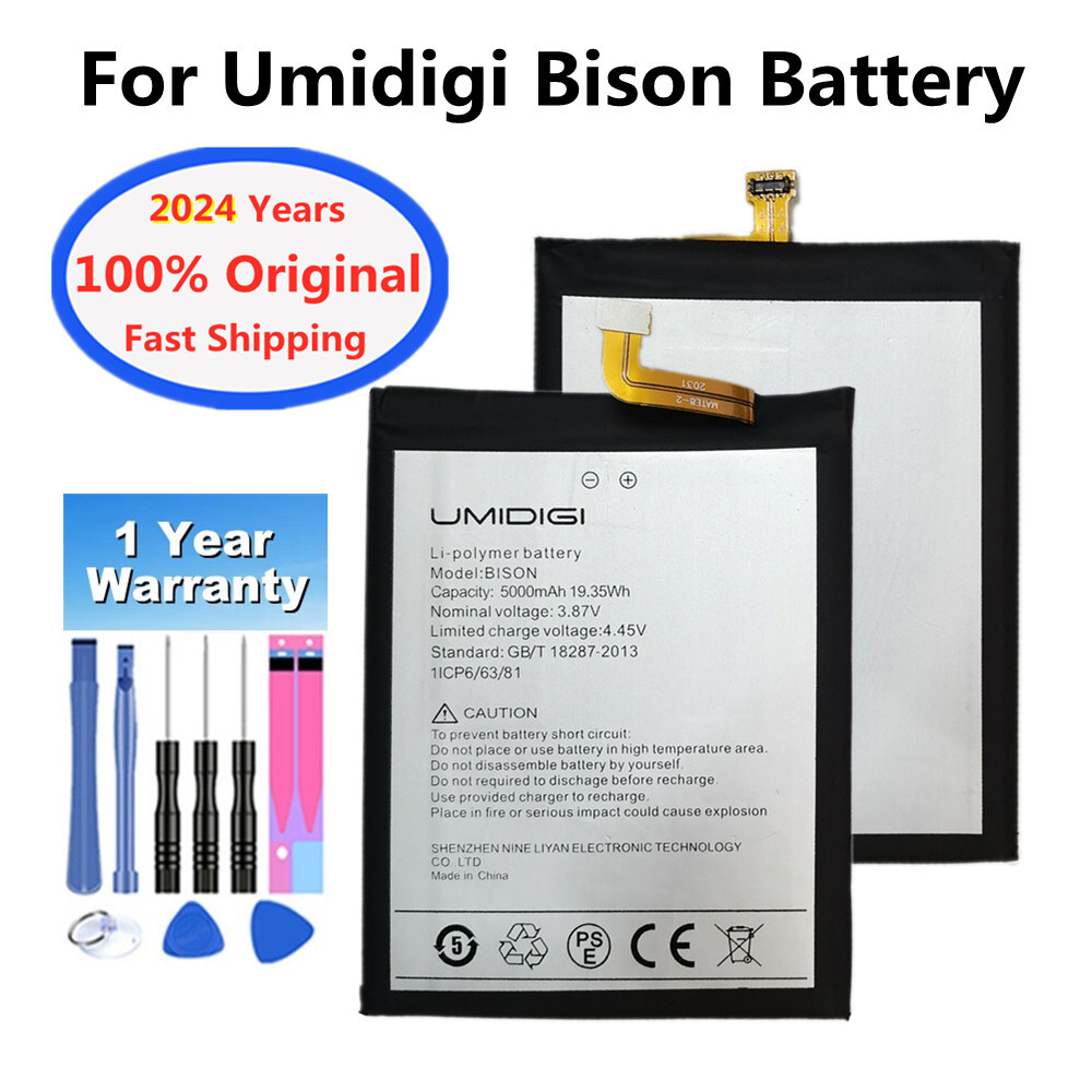 D6 2024 3 Years 5000Mah Original Battery For UMI Umidigi BISON Mobile ...