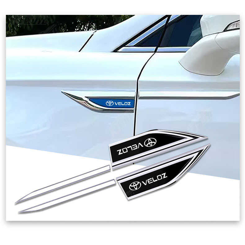 LY Toyota “ Veloz Metal Fender Side Label Stickers Badges Anti-Scratch ...