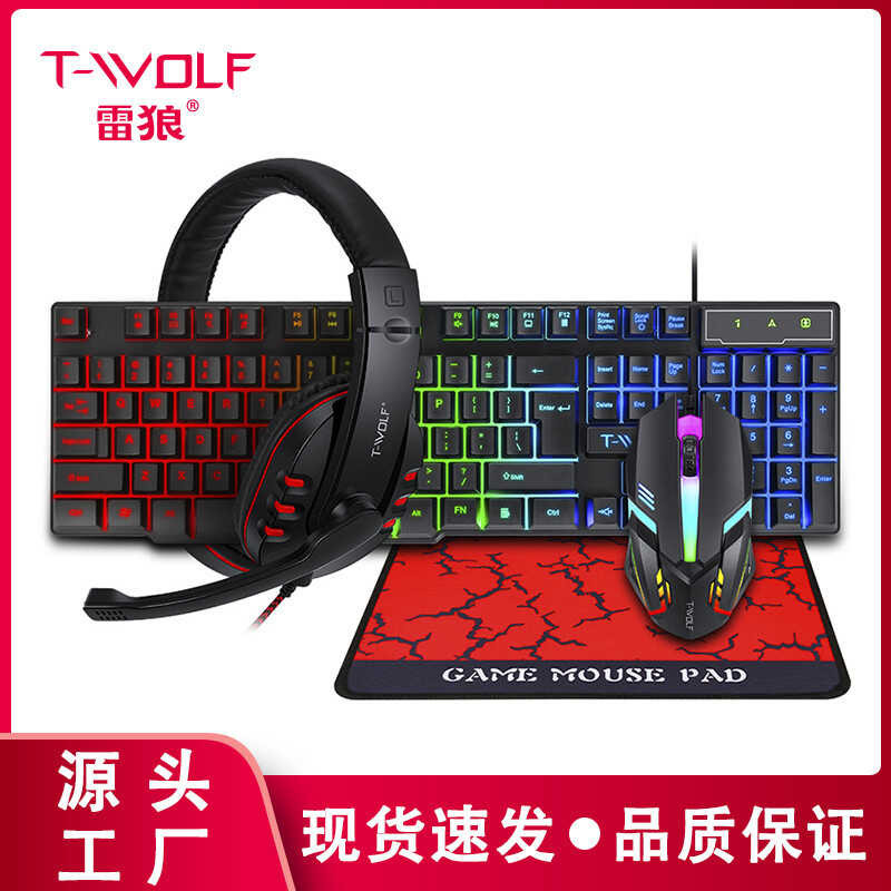 4E Thunder Wolf Tf800 Keyboard, Earphone Game Light In One Spanish ...
