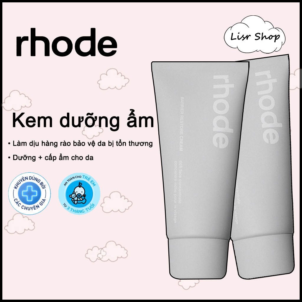 Rhode Barrier Restore Cream 50ml soothes and restores damaged skin ...