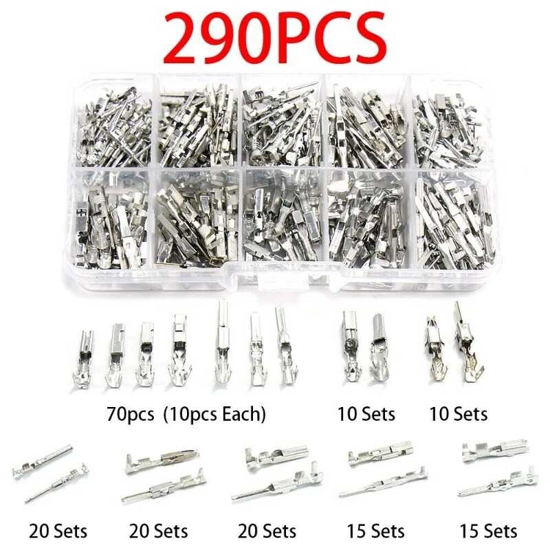 Lugs-sortiment 290pcs Connectors Flat plugs Lugs Car Boxed Cable Plug ...