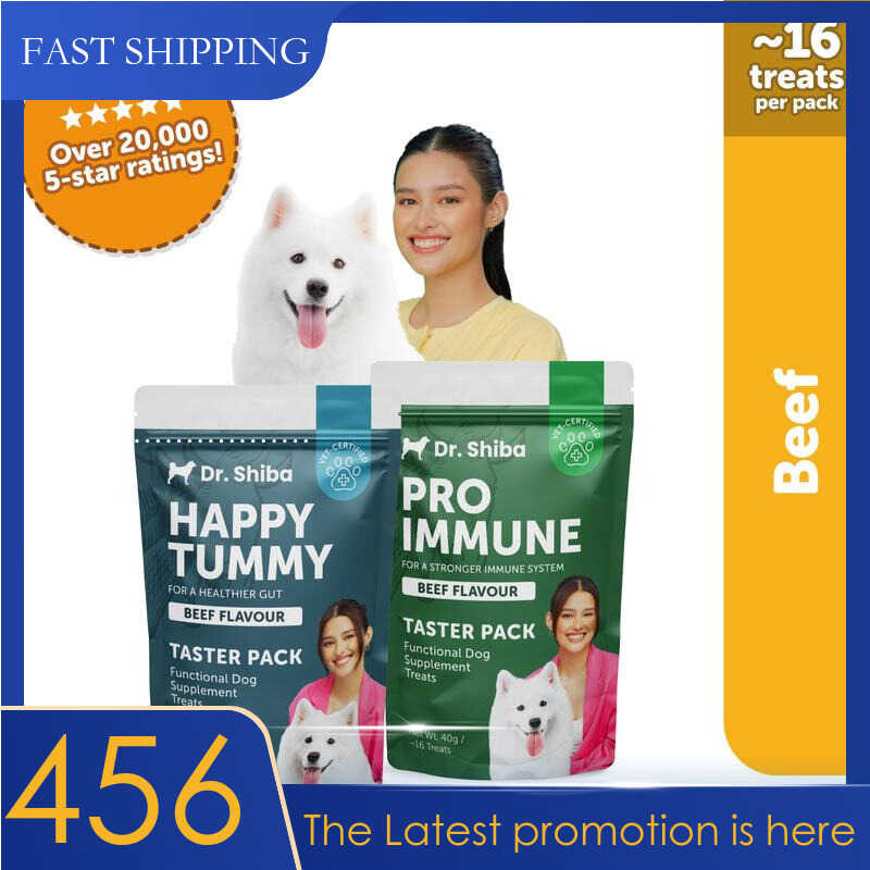 Dr. Shiba Pro Immune Happy Tummy Taster Pack X 1 - Beef 40G Healthy ...