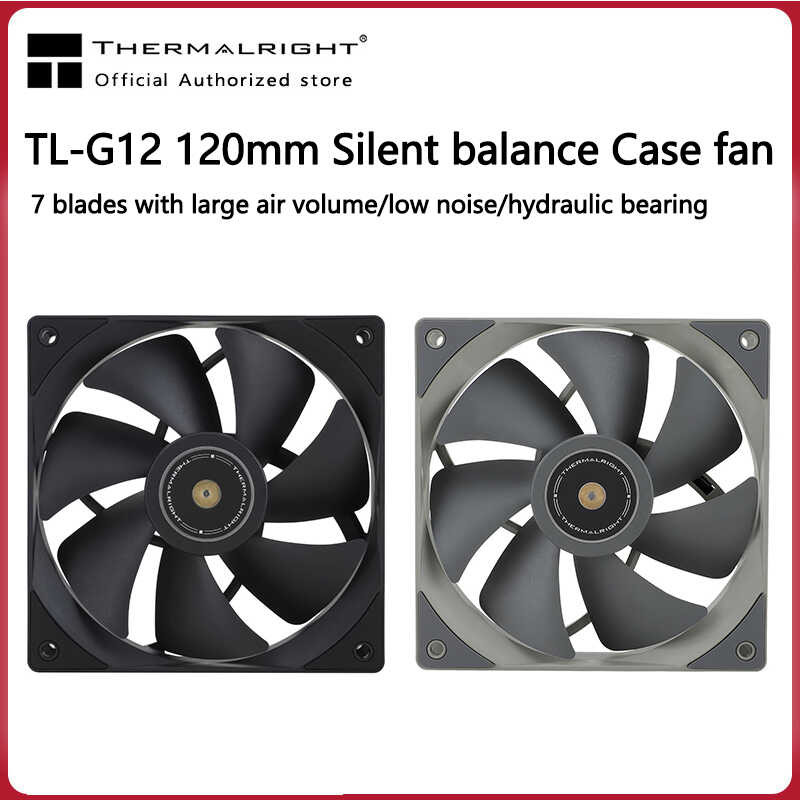 Thermalright Tl-G12 120Mm Silent-Balance Fan 4Pin PWM Heatsink Dual Ball Bearing Performance PC ...