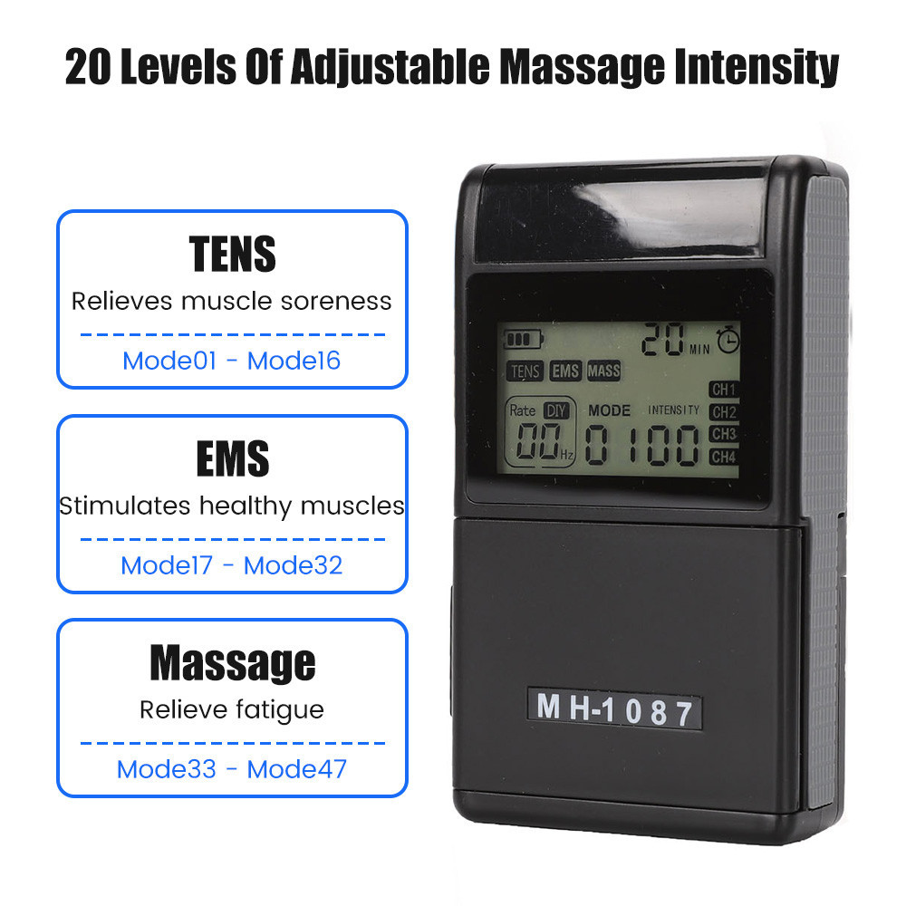 SALORIE TENS/EMS/MASSAGE Electric Body Massager Digital For Back Neck ...