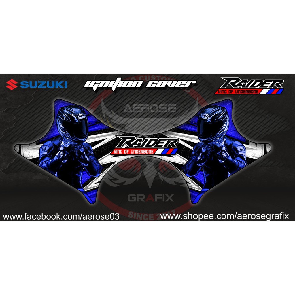 ☑️ RAIDER R150 TPOST COVER STICKER DECALS EMBOSSED | Shopee Philippines