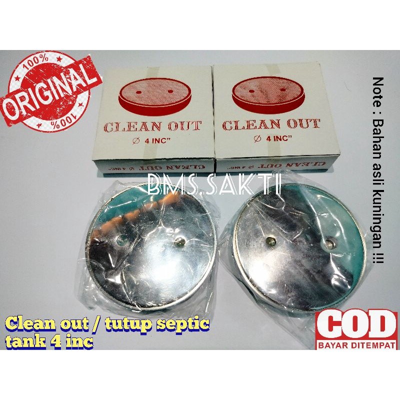 Clean out 4inc/septic tank Cap 4inc Original Brass Material | Shopee ...