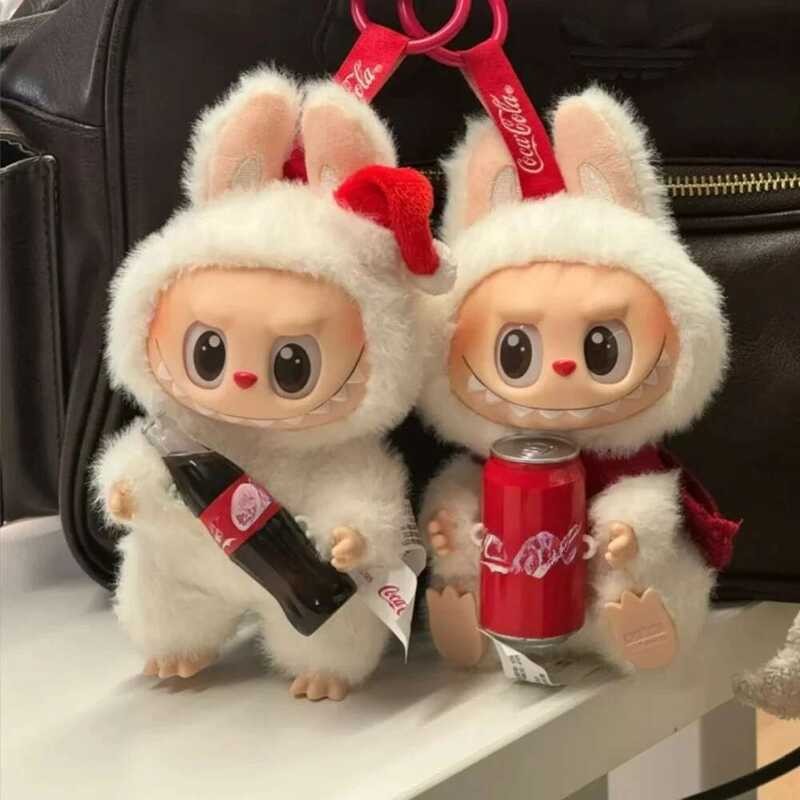 NEW The Monsters Coke Series Vinyl Doll Labubu Action Figure Keychain ...