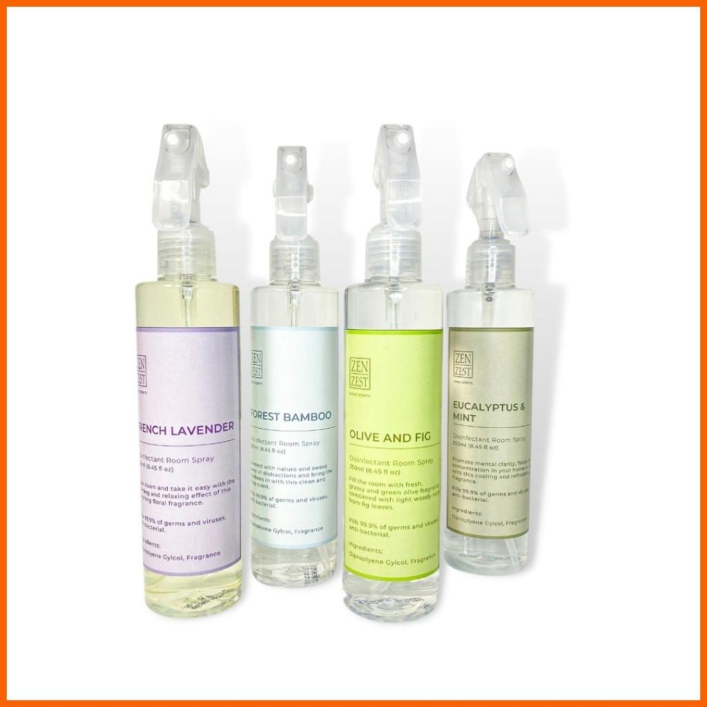 Zen Zest Disinfecting Room Spray Premium Hotel Scent 250ML- NEW ...