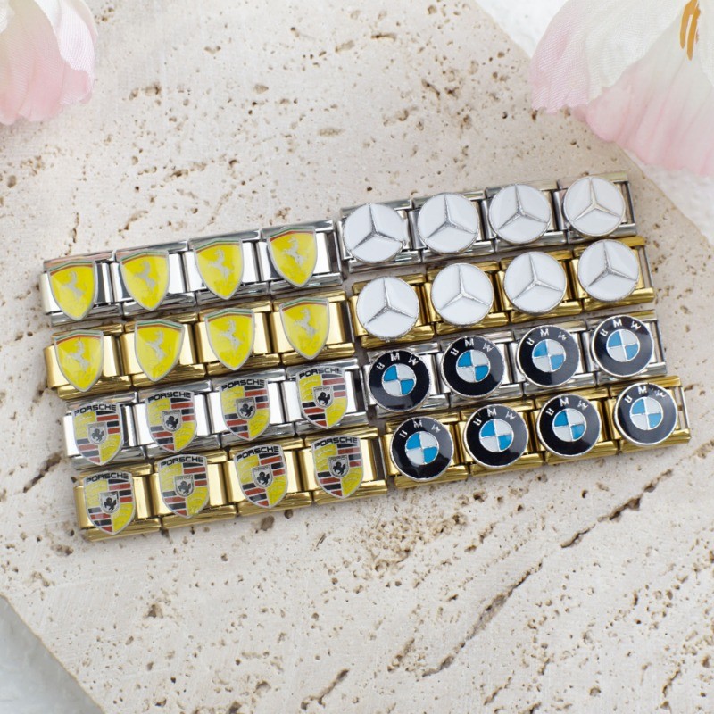 Italian Module Bracelet DIY Free Splicing Car Logo Italian Charm ...