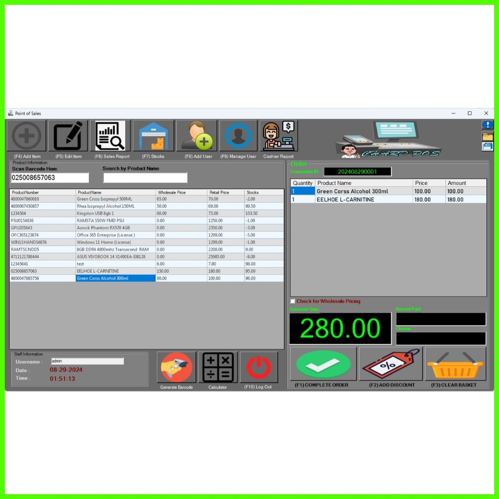① Point of Sales + Inventory System (Lifetime Access and User Friendly ...