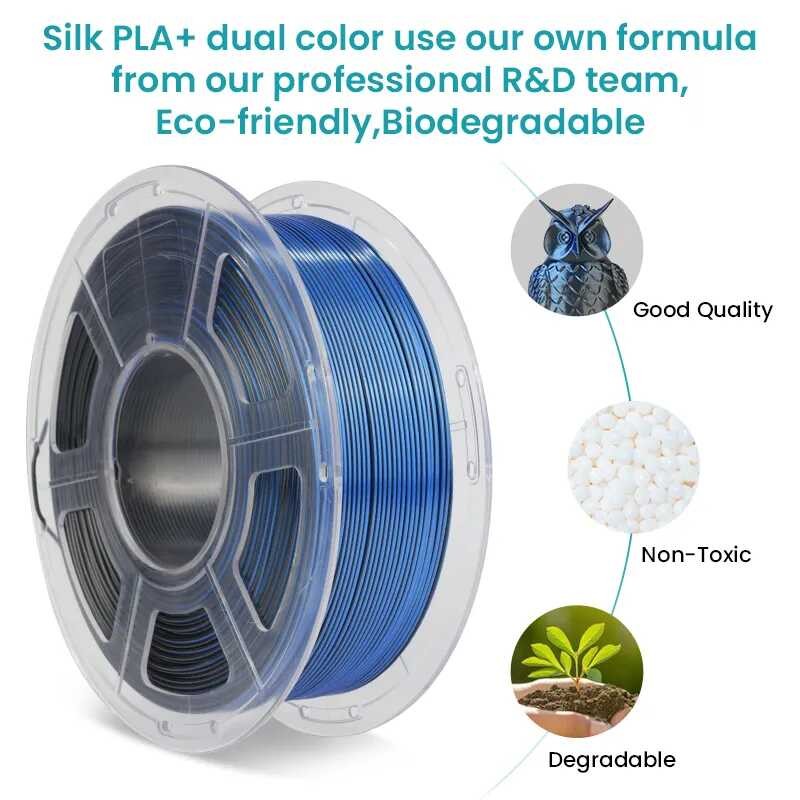 Silk SUNLU PLA Plus Printer Filament 1KG/Spool 1.75mm ±0.02MM Pla+ ...