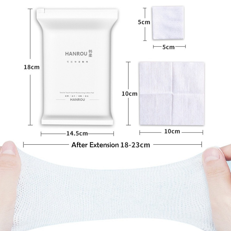 Makeup Wet Compress Cotton Pad Stretchable Elastic Cotton Pieces ...