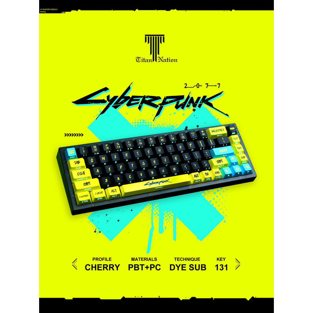 New Theme Keycaps Personalized Keycaps Titan Kingdom Cyberpunk ...