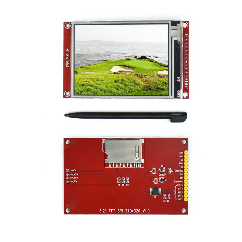 inch 3.2 320*240 SPI Serial TFT LCD Module Display Screen with Touch Panel Driver IC ILI9341 for ...