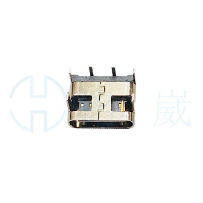 Typec female socket 2P charging port USB connector 2pin high current ...