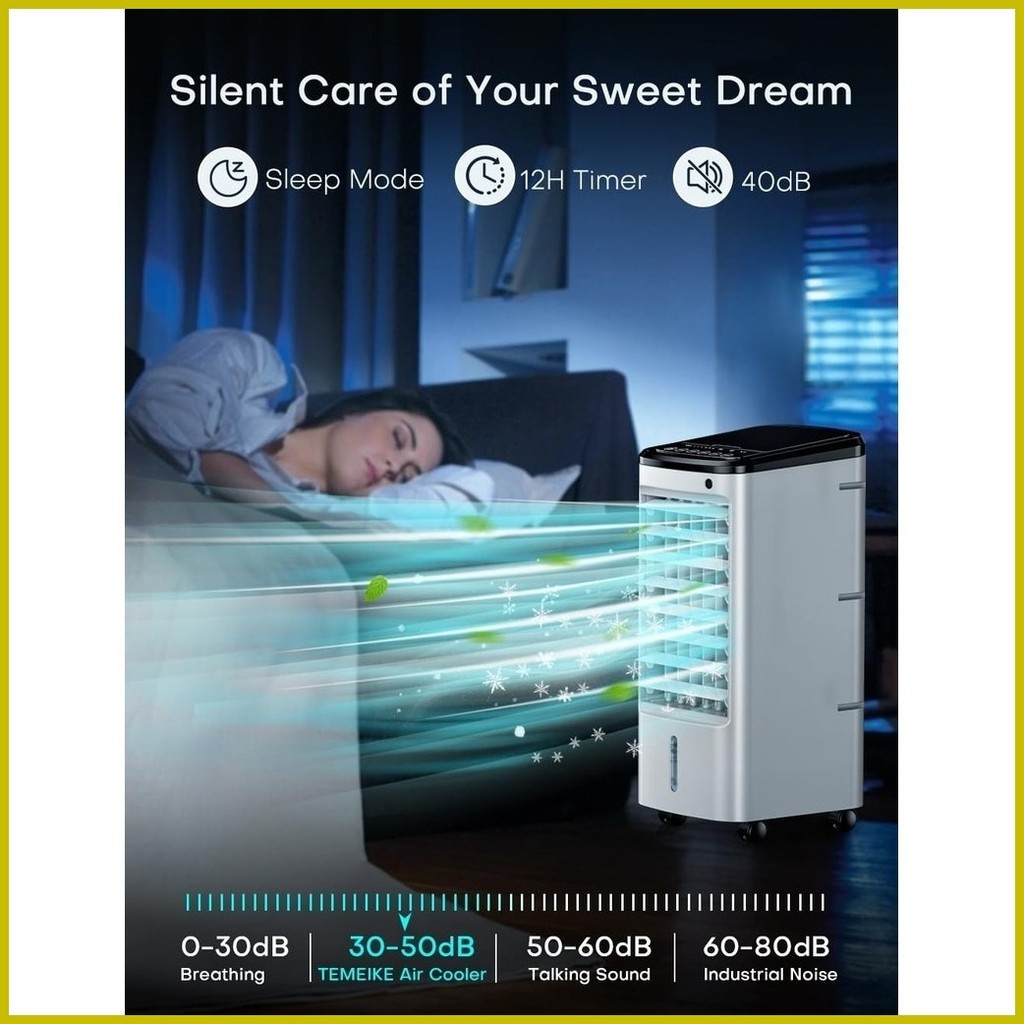 ∏ ♨ HANATEK Air Cooler Fan inverter 6L Water Tank Three-Speed ...