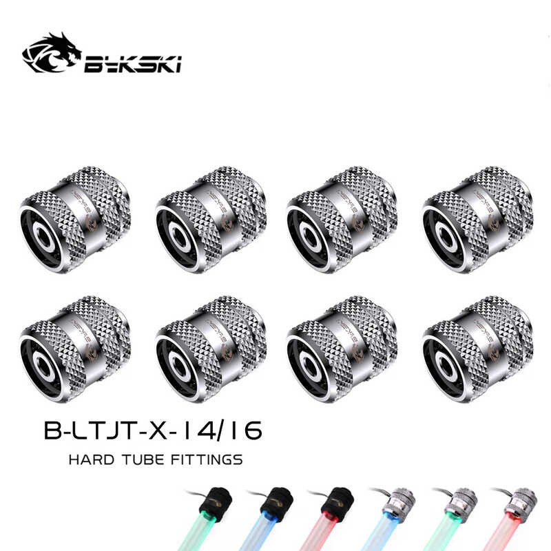 RGB Bykski OD 14mm 16mm Lighting Hard Pipe Fitting With 50CM Acrylic ...