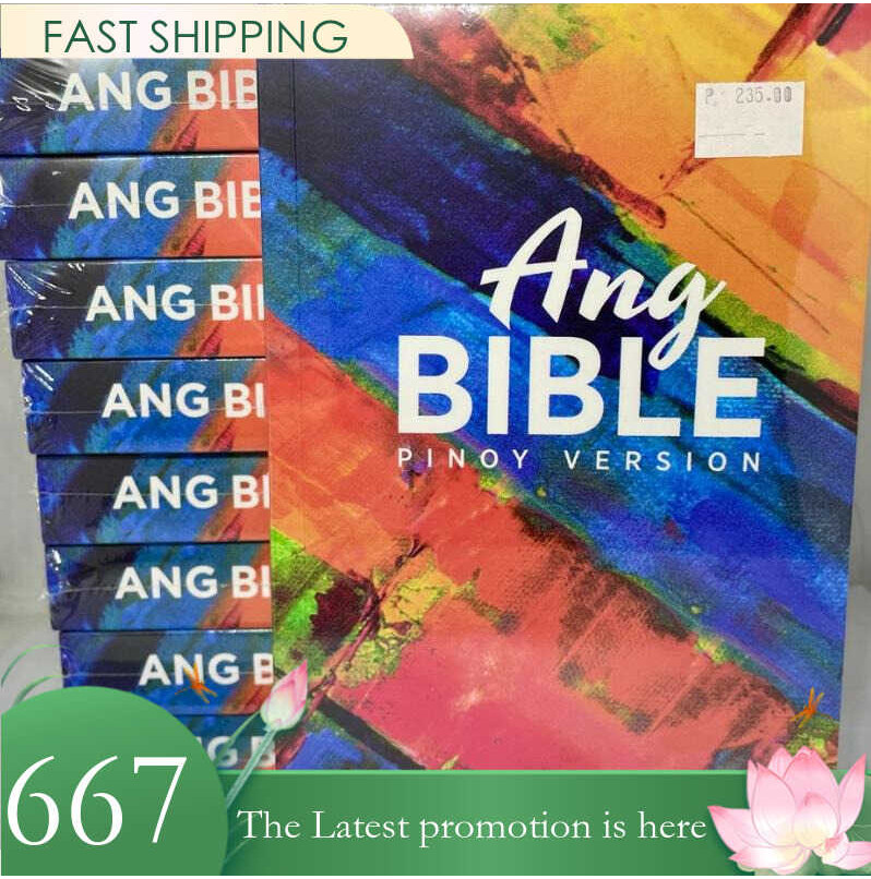 ANG BIBLE PINOY VERSION Blue And Orange Cover | Bib Tagalog From ...