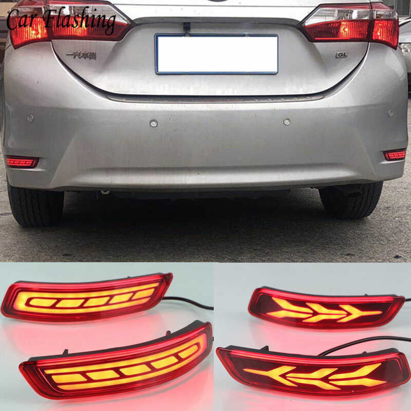 Ce Led 2 Rear Bumper Reflector Light Toyota Corolla Altis 2014 2015 ...