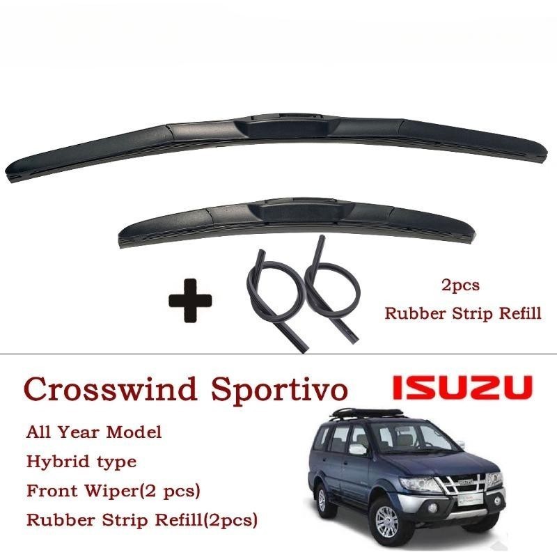 (Wipex Quality) ISUZU Crosswind Sportivo (Front Wiper+Rubber Strip ...