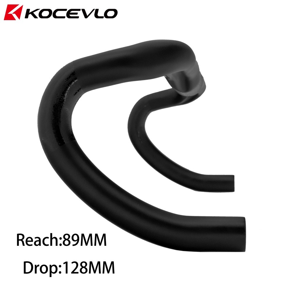 KOCEVLO Carbon Fiber Road Handlebar 400/420/440mm Bent Bar Black Matte ...