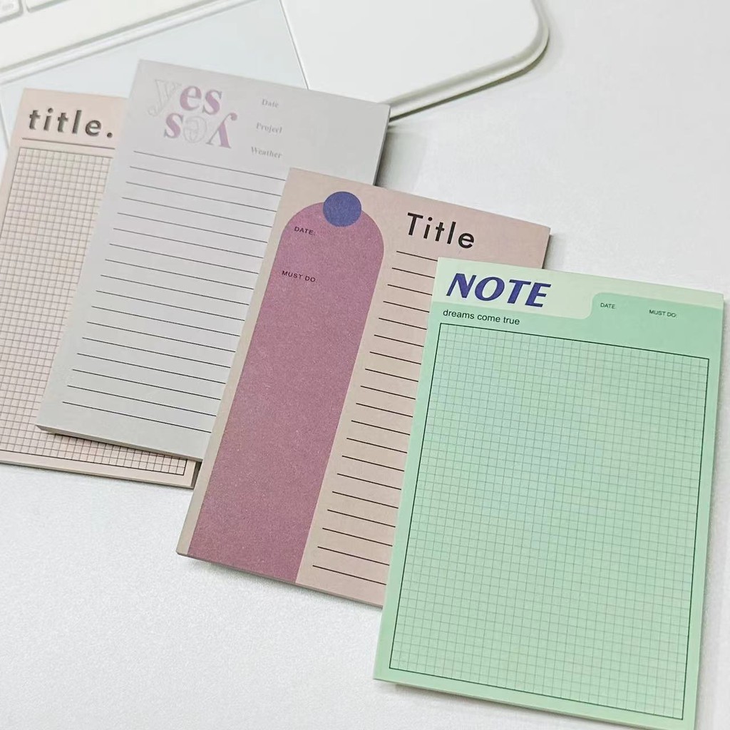 Ins Retro Industrial Style Notepad Simple Photo Paper Tearable Student ...