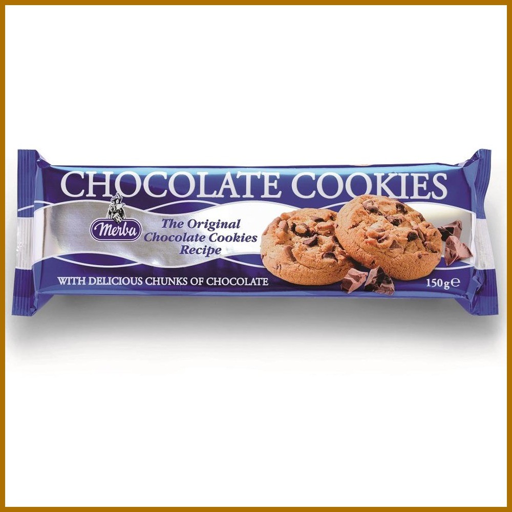 Merba Chocolate Cookies Original 150g | Shopee Philippines