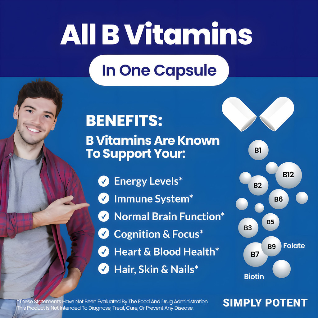 Simply Potent Vitamin and Mineral Complex Capsules with Spirulina ...