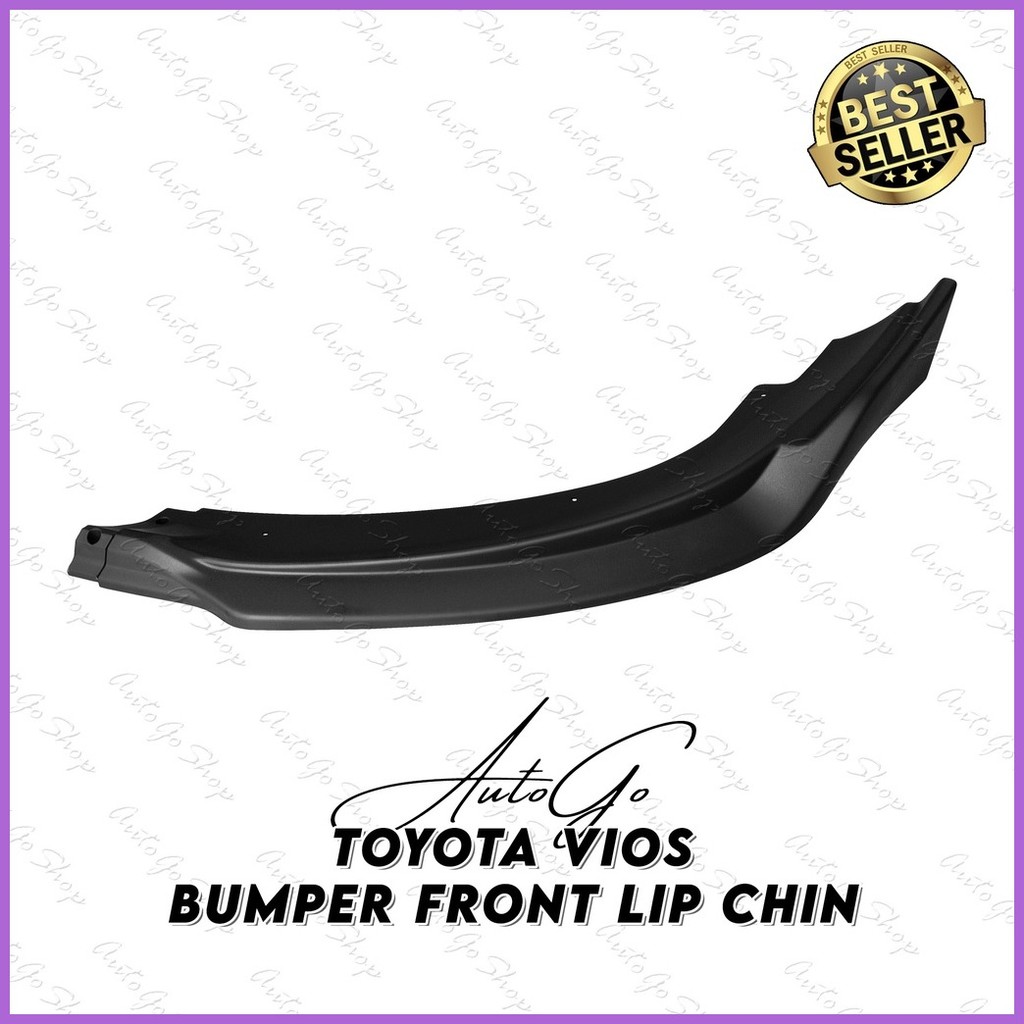 ♒ ☇ Toyota Vios 2013-2020 Bumper Front Lip Chin Body Kit (Black ...