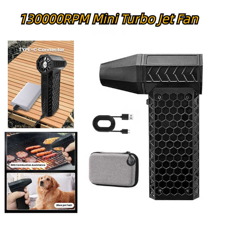 Jet Mini 130000R Turbofan Wind Speed Brushless Motor Handheld Duct Fan ...