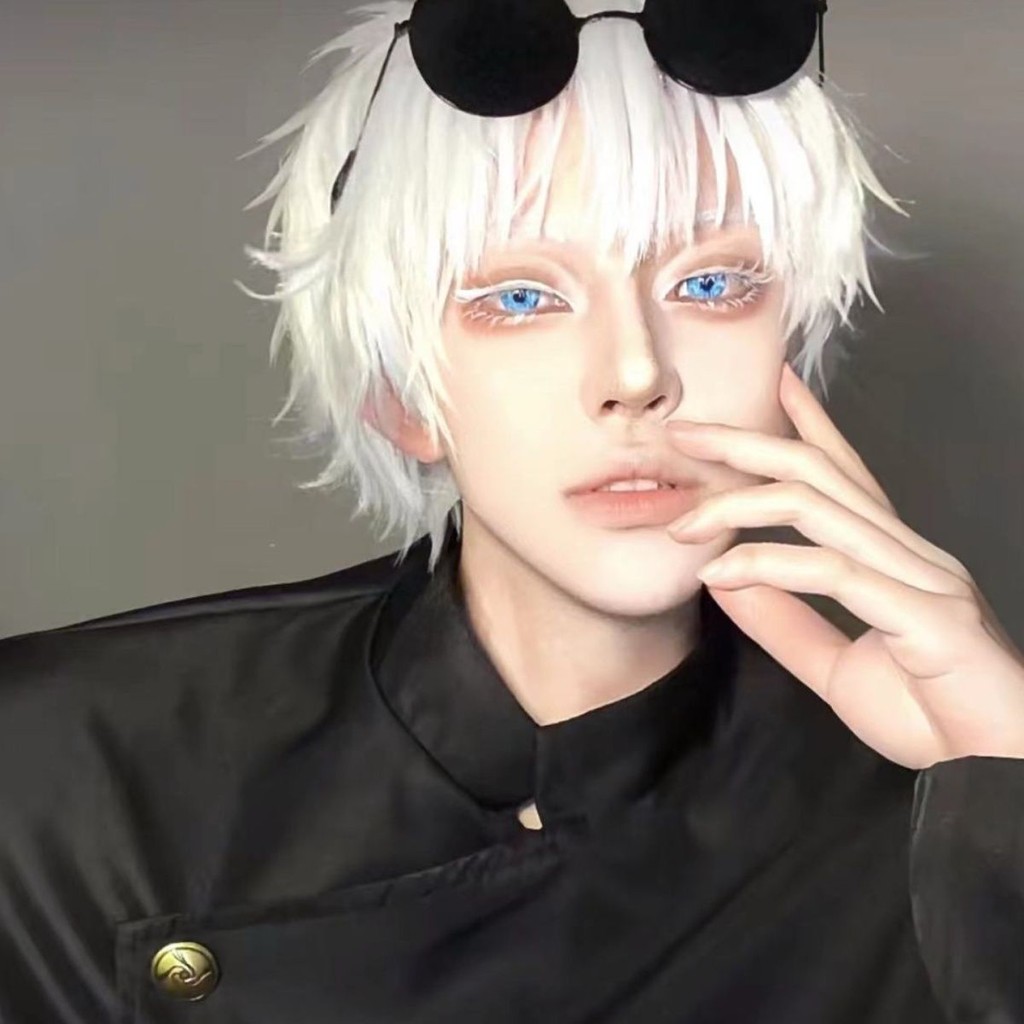 JeweLens 1pair Satoru Gojo Cosplay Blue Color Contact Lenses Jujutsu ...