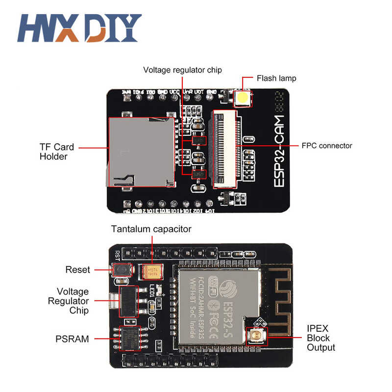 Esp32-Cam-Mb 1-5Pcs Module Serial To Wifi Esp32 CAM Development Board 5V Bluetooth With Ov2640 ...