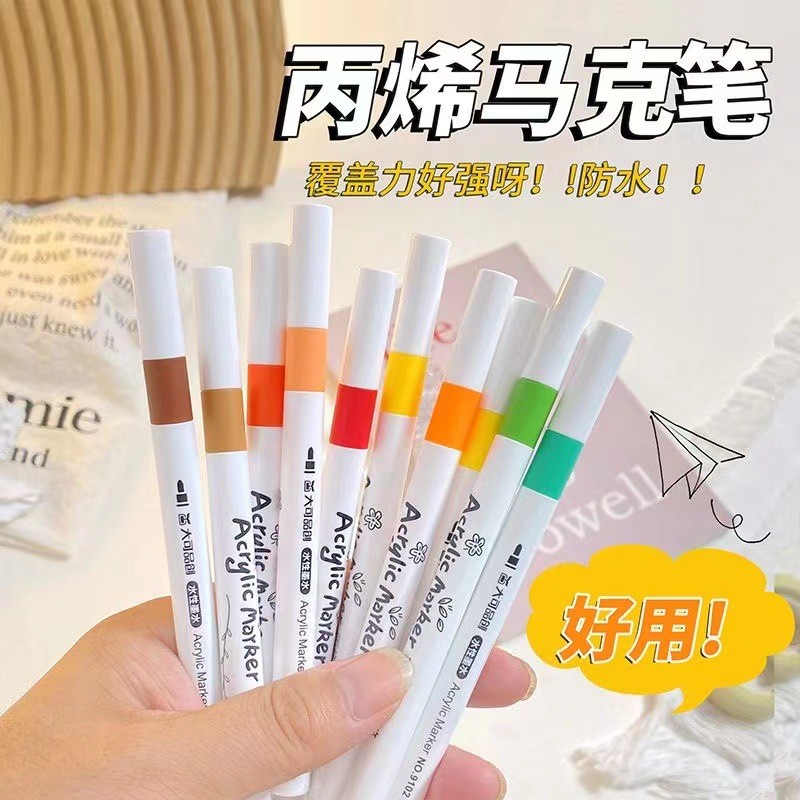 12/60/80 Colors Acrylic Marker Pen Coloring Pen Highlight Acrylic ...