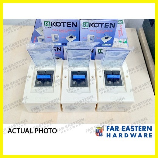 ♀ ☇ KOTEN Bolt On Electrical Safety Circuit Breaker w/ Plastic Enclosure KSB-3R HPH | Shopee ...