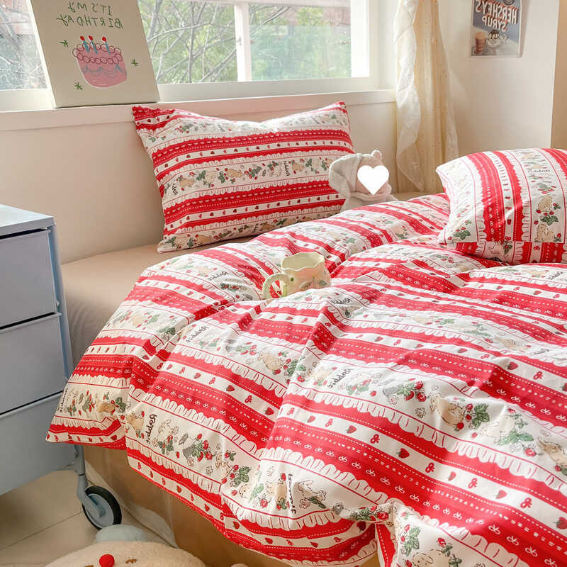 4C Katutubong Bohemian Estilo Strawberry Kuneho Medyas Malinis Katuwaan ...