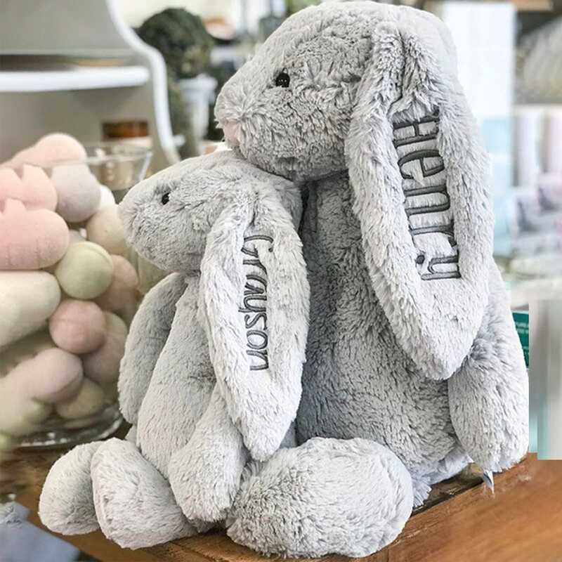 69 Personalized Plush Bunny Toys Embroidered Bunny With Children Name ...