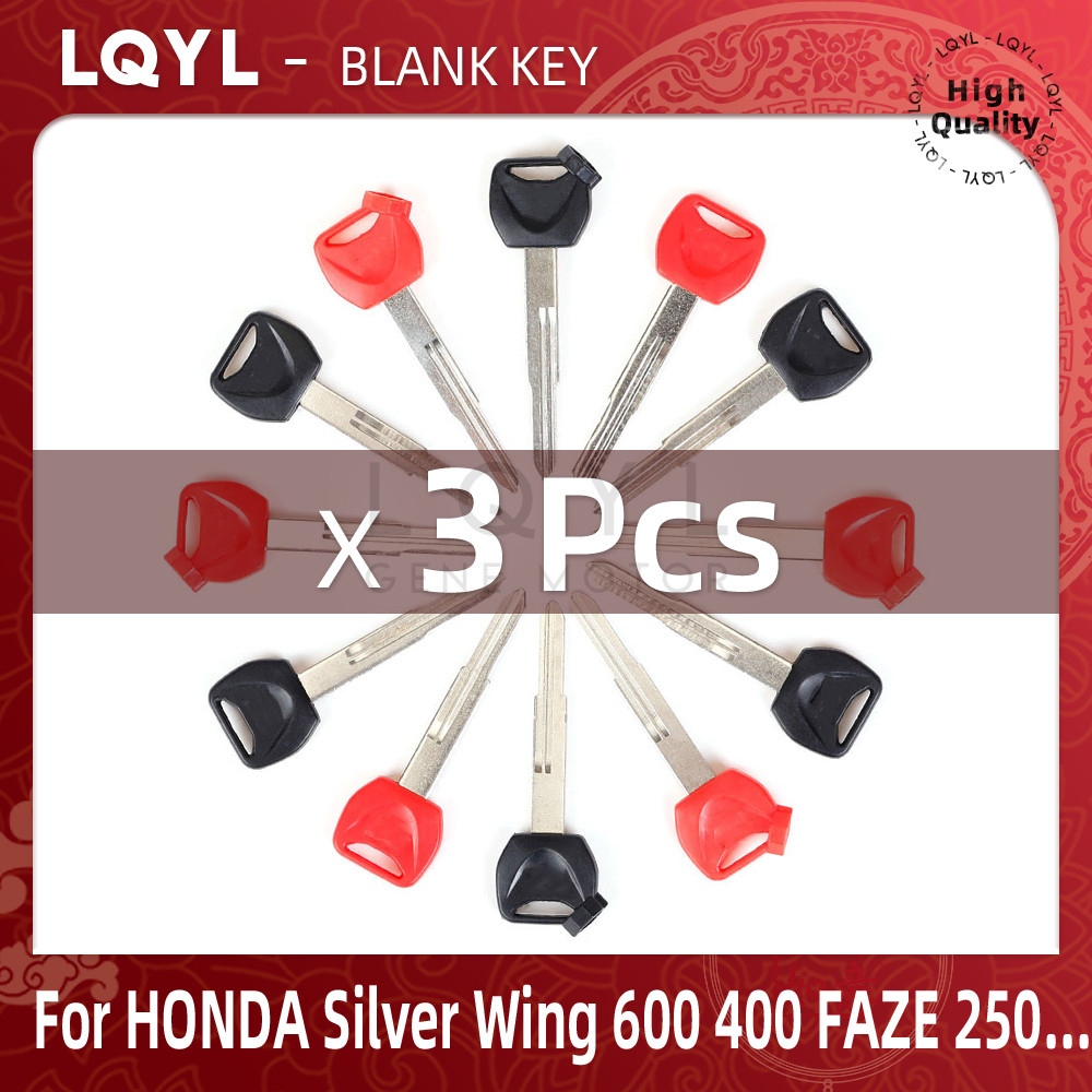 4E 3Pcs 3 New Blank Key Motorcycle Replace Uncut Keys For HONDA 62Mm ...